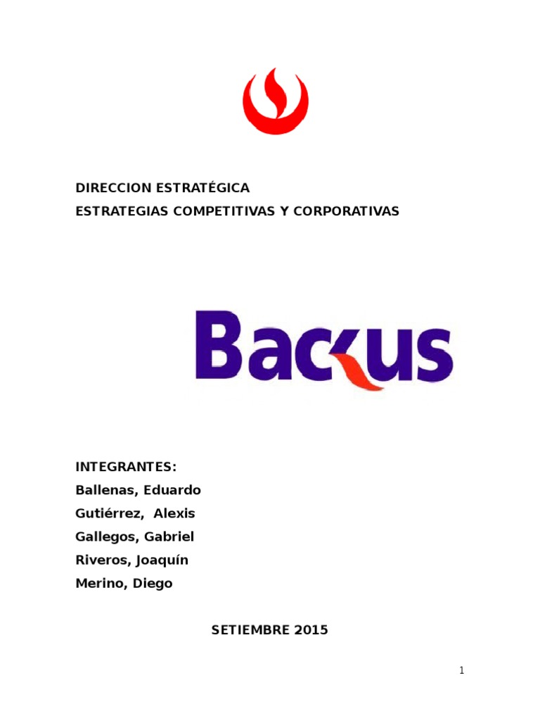 Backus Final | PDF | Economias | Business
