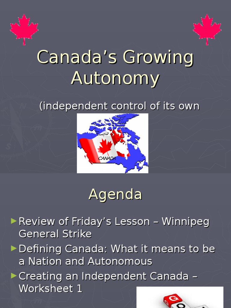 Canadas Growing Autonomy | PDF | Dominion | Canada