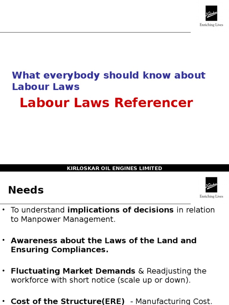 Labour Laws Overview for Employers | PDF | Strike Action | Employment