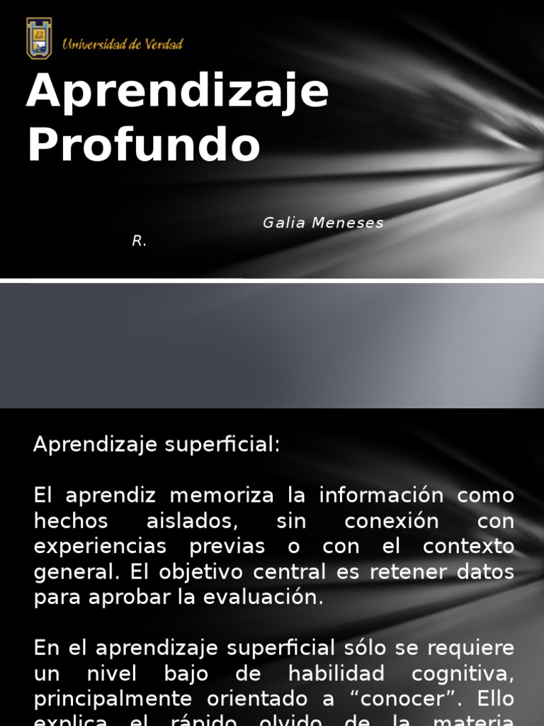 Estrategias para Aprendizaje Profundo | PDF | Aprendizaje | Conocimiento