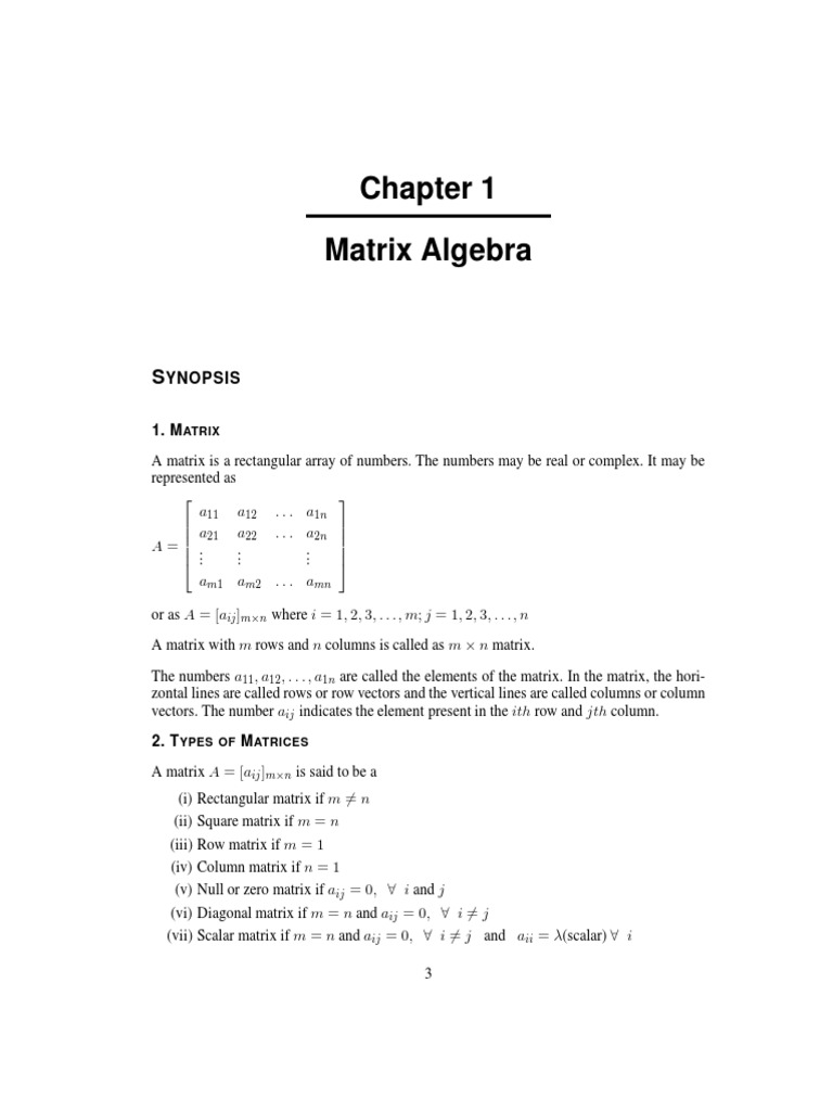 Engineering Mathematics For Gate Chapter1 Pdf Matrix Mathematics Determinant 