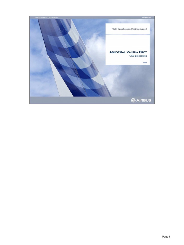 Alpha Prot Activation Procedures A320 | PDF | Aerospace Engineering ...
