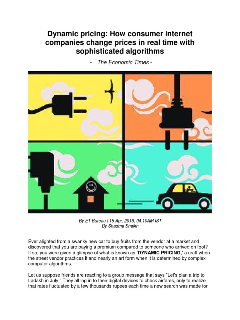 Dynamic Pricing | PDF | Uber (Company) | Prices
