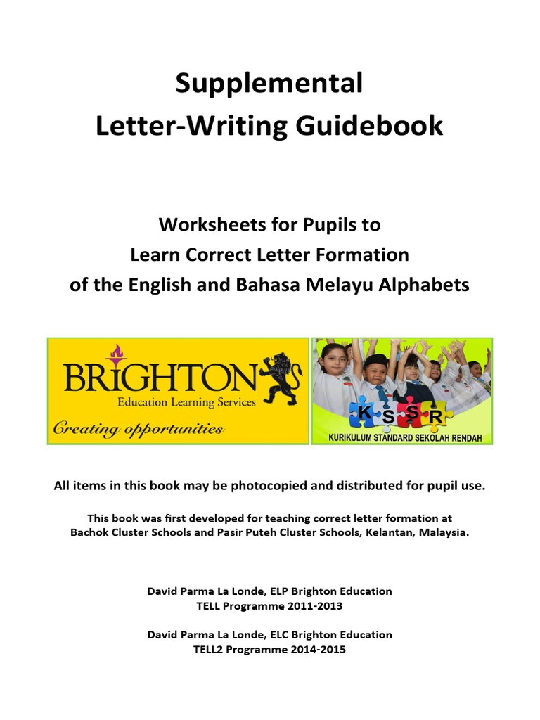 Letter Writing Guidebook | PDF | Phonics | Linguistics
