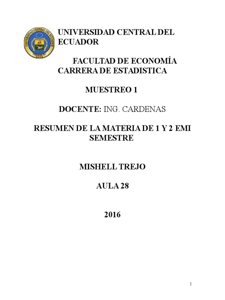 Ejercicios de Muestreo Propuestos y Resueltos | PDF | Muestreo (Estadísticas) | Estimador