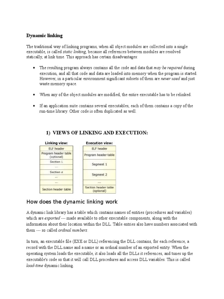 How Does The Dynamic Linking Work | PDF | Library (Computing) | Software Development