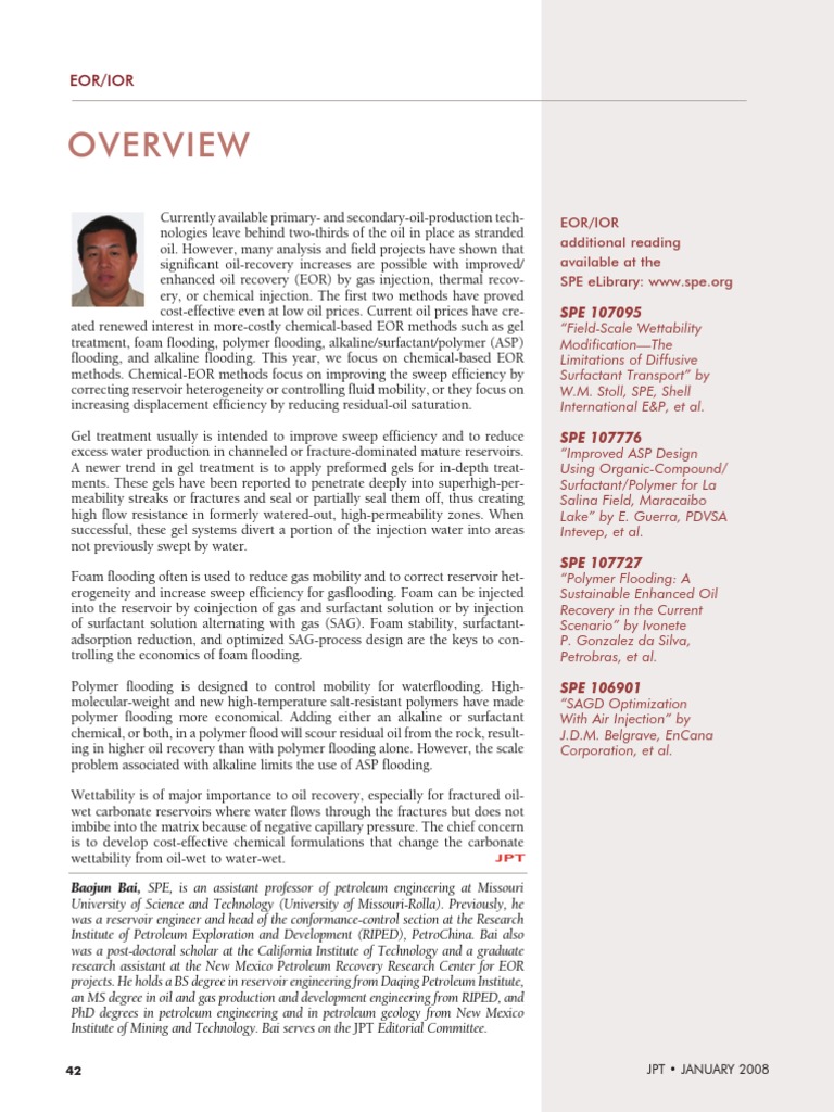 Eor/Ior Additional Reading Available at The | PDF | Enhanced Oil ...
