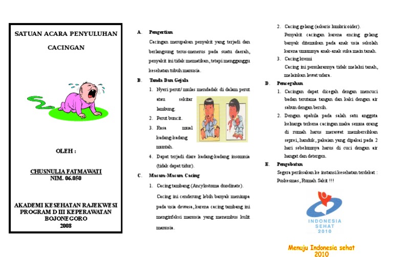 Leaflet Cacingan | PDF