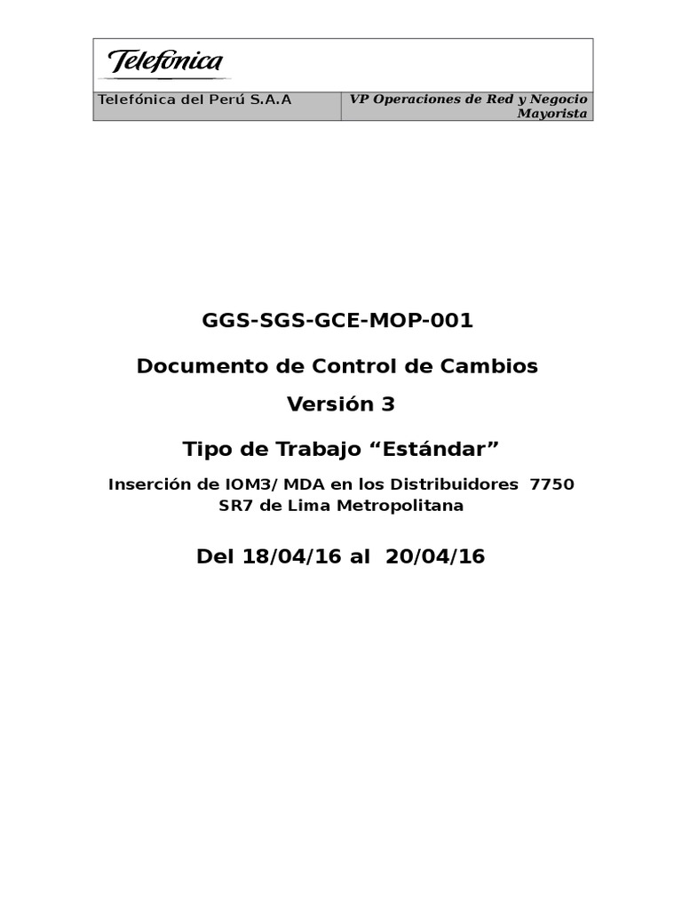 Inserción Iom Mda | PDF | Telecomunicaciones | Informática