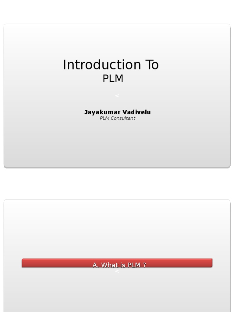 PLM Introduction | PDF | Product Lifecycle | Accountability