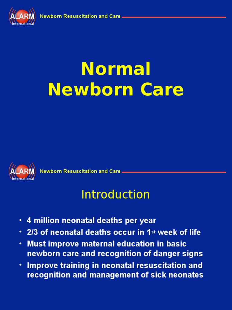 Normal Newborn Care | PDF | Infants | Infant Mortality