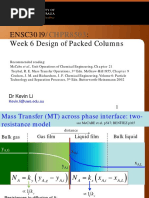 Packed Column Design - Packing Height Calculation Notes | PDF | Mole ...