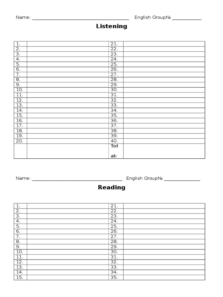 Answer Sheets | PDF | Science & Mathematics