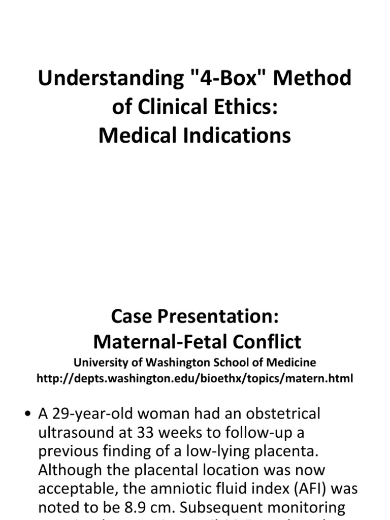 The 4-Box Method of Clinical Ethics-Prof Hakimi | Download Free PDF ...