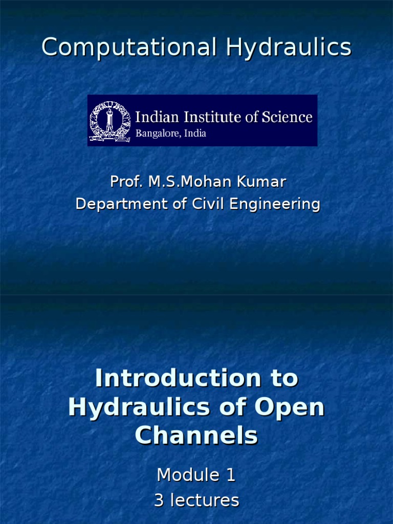 Computational Hydraulics | PDF | Partial Differential Equation ...