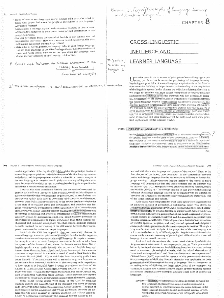 Principles of Language Learning and Teaching (Longman) - Chapter 8 ...