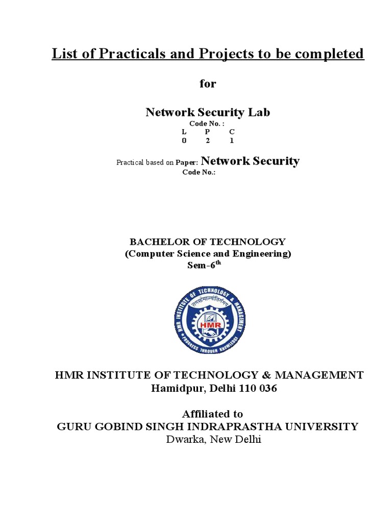 Lab Manual Network Security | PDF | Cryptography | Computer Science