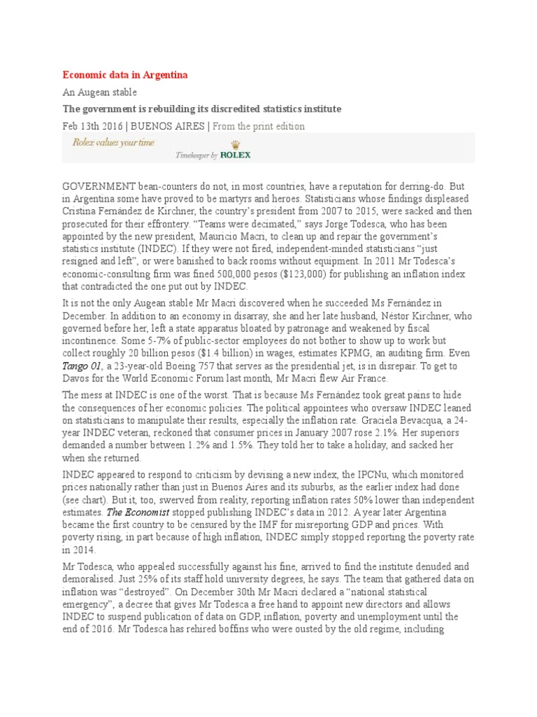 An Augean Stable | PDF | Inflation | Economies