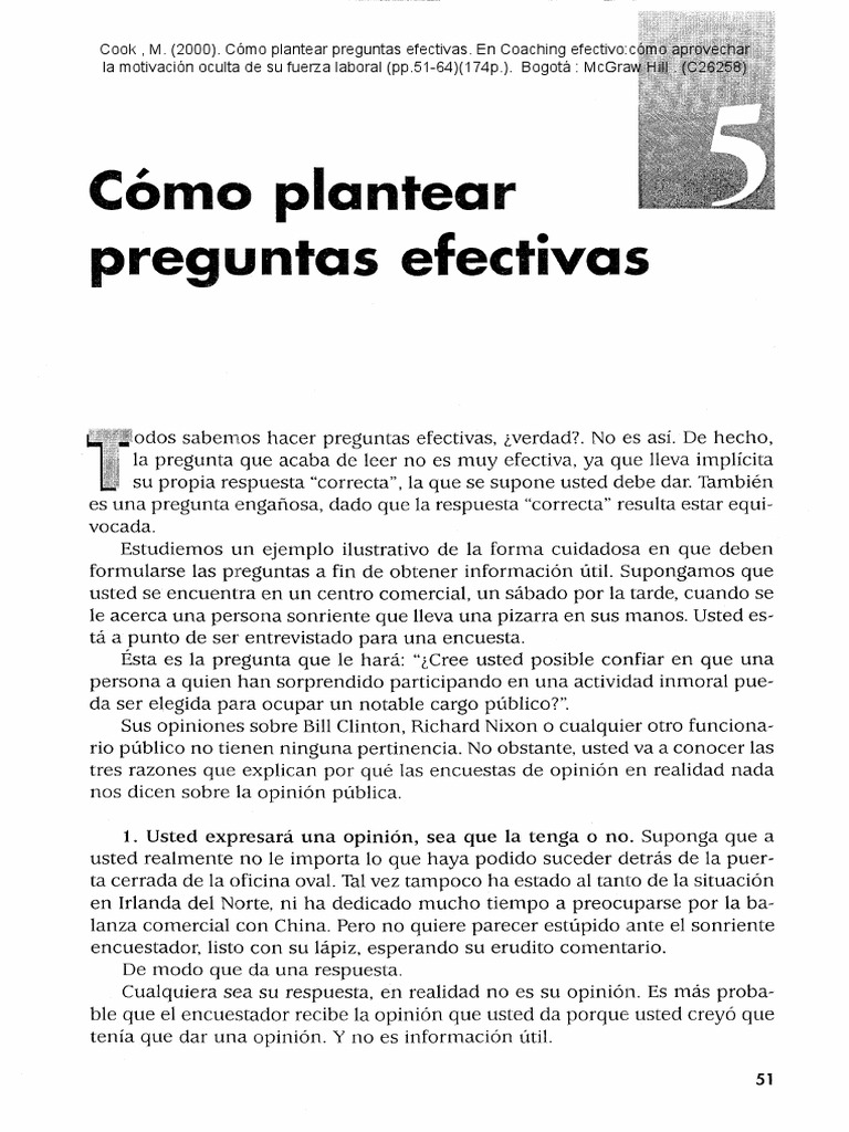 Cómo formular preguntas efectivas | PDF | Moralidad | Votación