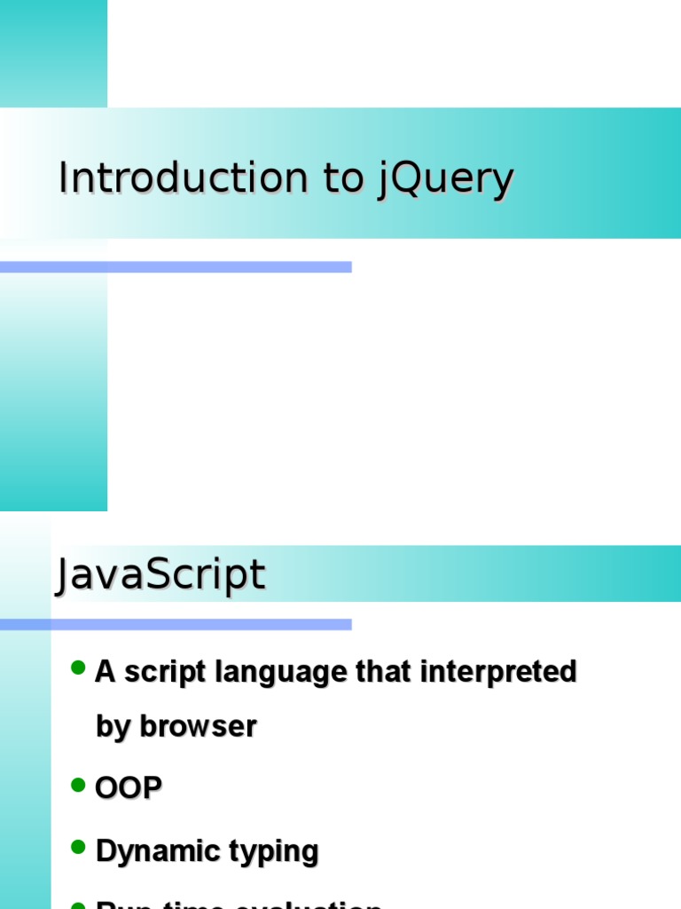 Manual Jquery | PDF | J Query | Dynamic Html