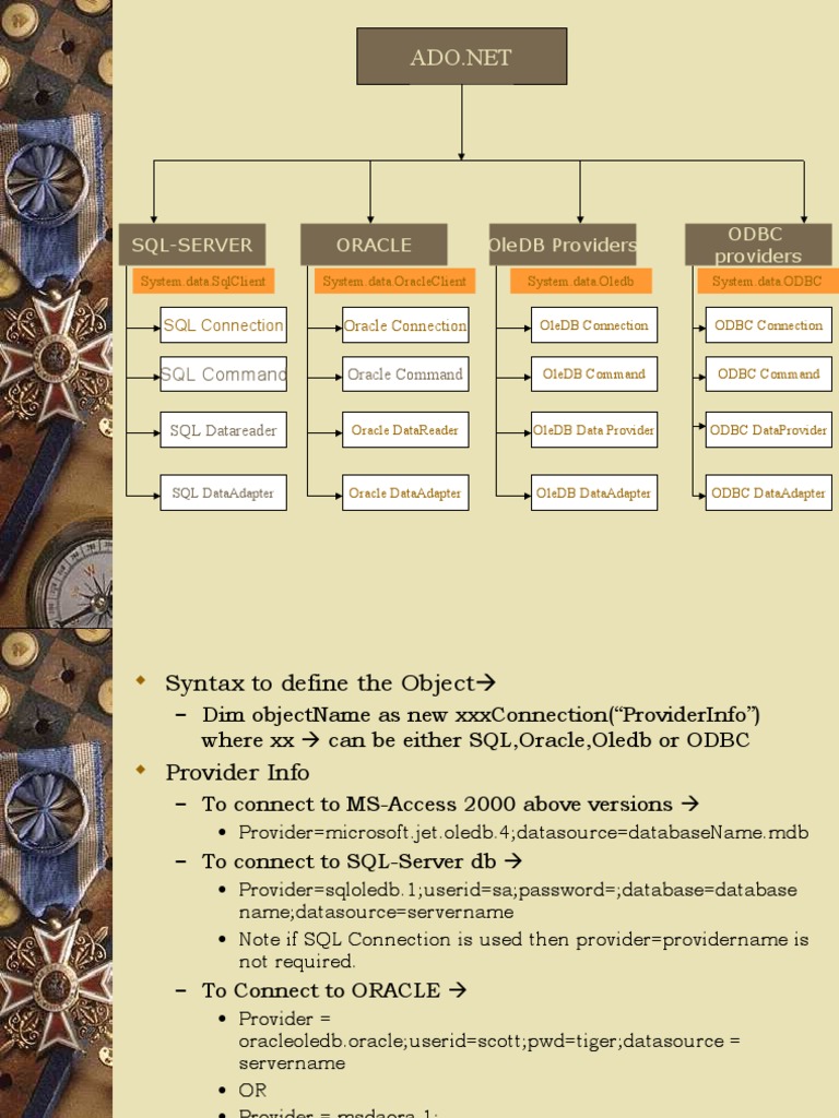 Sql-Server Oracle Oledb Providers Odbc Providers | PDF | Oracle Database | Databases