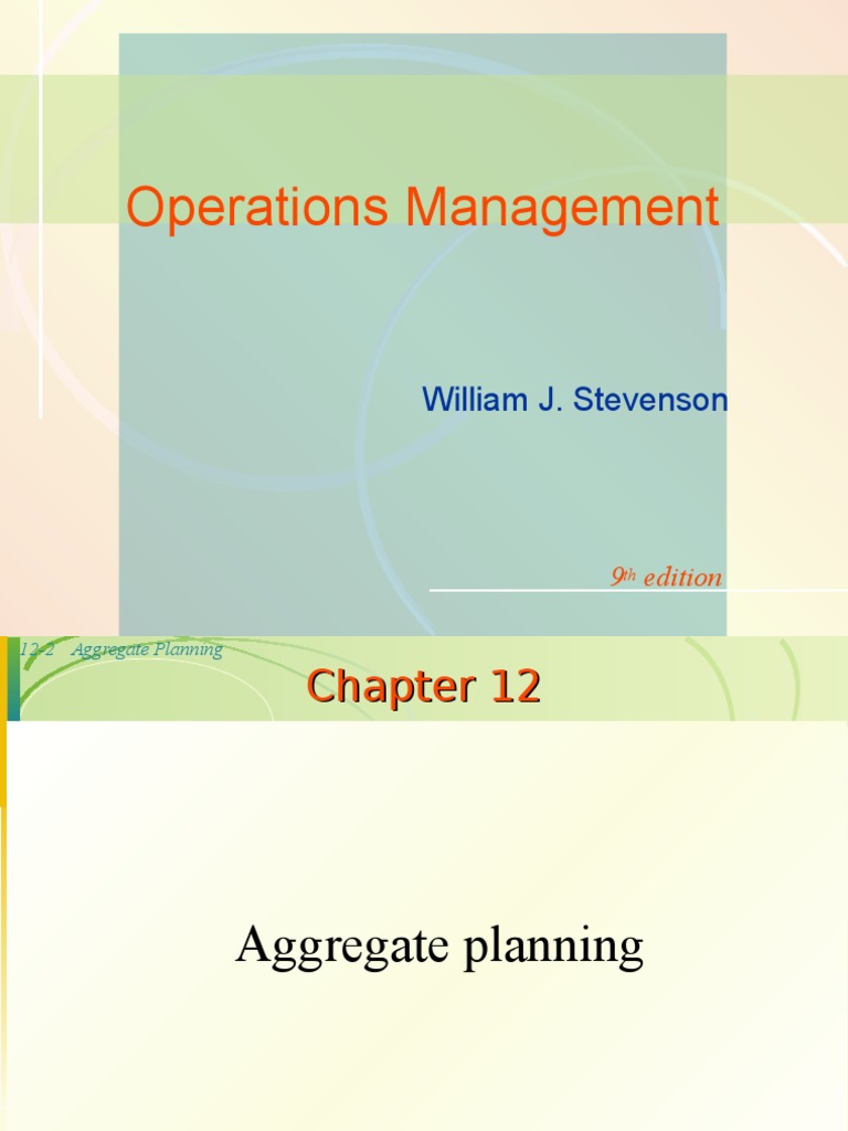 OM - Aggregate Planning | PDF | Mathematical Optimization | Linear Programming