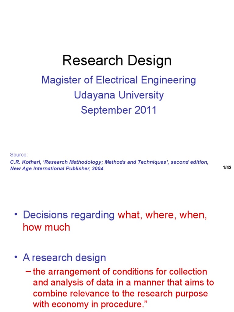 Research Design in Electrical Engineering | PDF | Computers