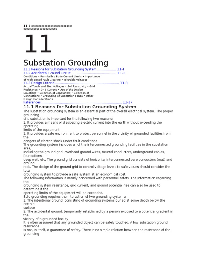 Substation Grounding Pdf Electrical Substation Corrosion