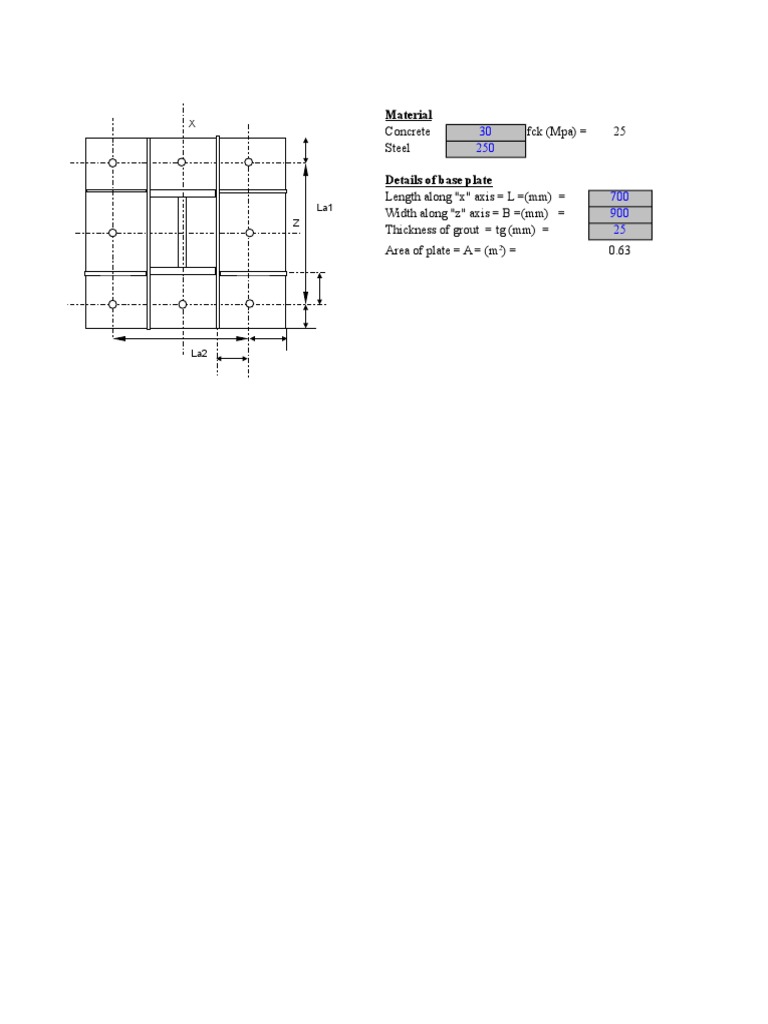 Base Plate Biaxil | PDF | Building Engineering | Structural Engineering