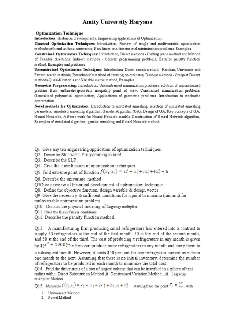 M.tech. Assignment | PDF | Mathematical Optimization | Theoretical Computer Science