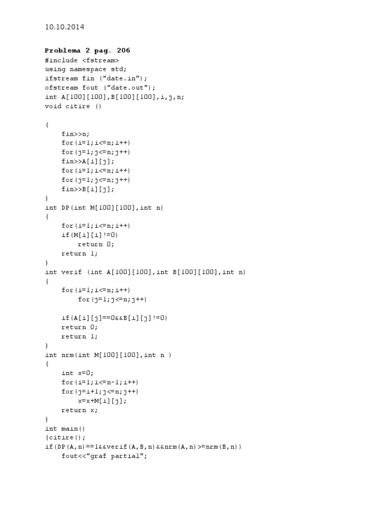 Graph Verification Algorithms in C++ | PDF