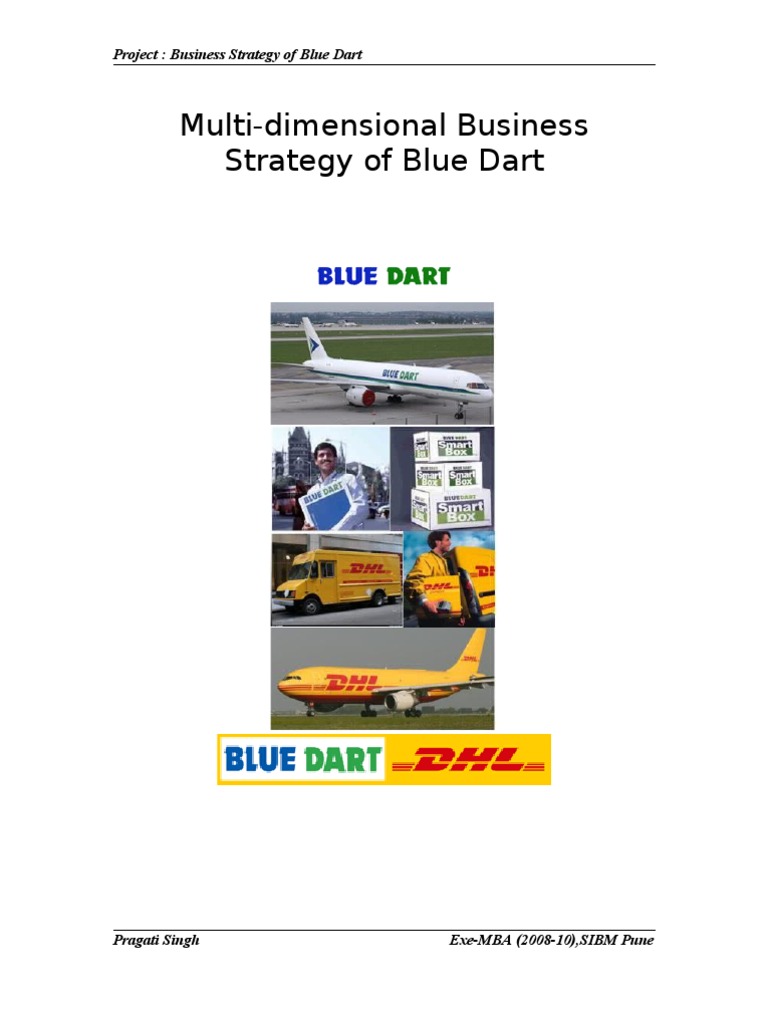 Business Strategy of Blue Dart DHL | PDF | Courier | Cargo