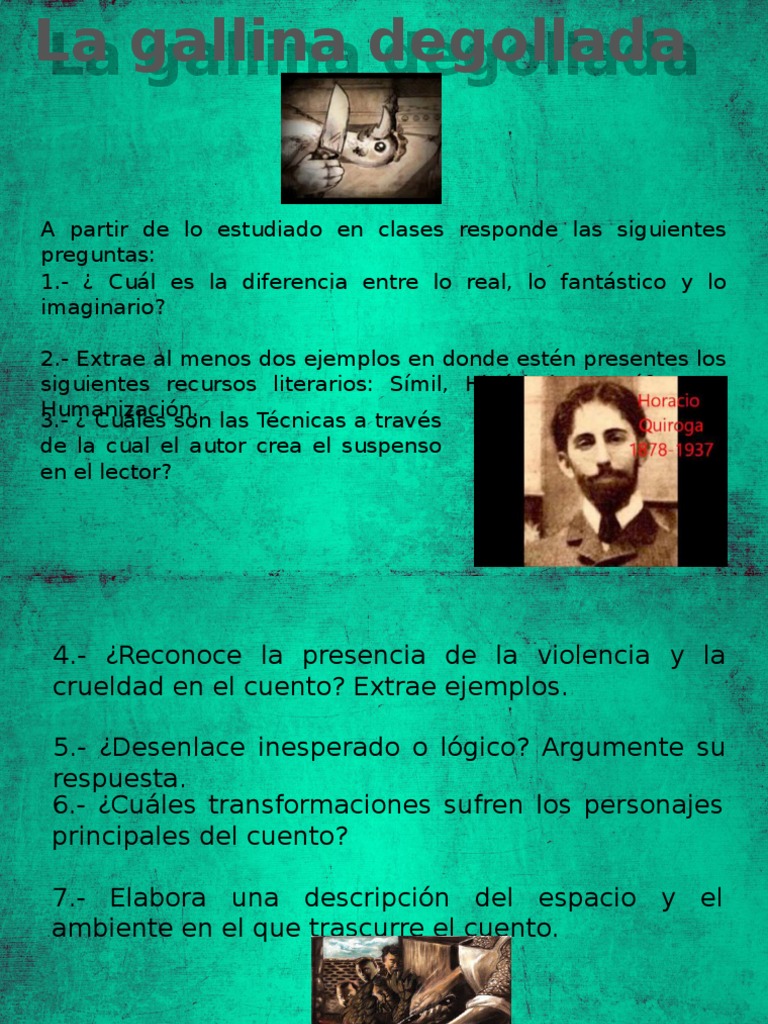 Actividad 1 La Gallina Degollada | PDF