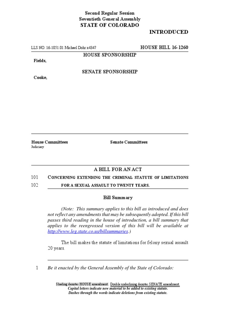 House Bill 16-1260 | PDF | Juvenile Delinquency | Crime & Violence