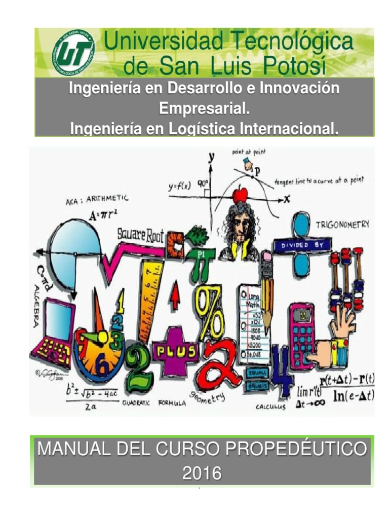 Manual Curso Propedéutico Ing. DDN | PDF | Fracción (Matemáticas) | Multiplicación