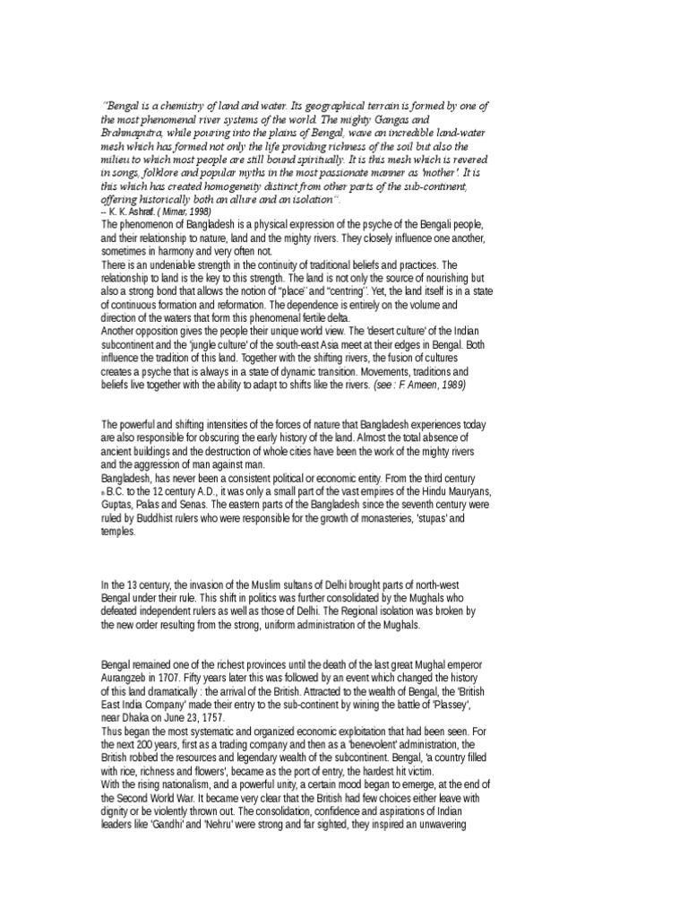 The Dynamic Formation of Bangladesh: A Land and People Shaped by the ...