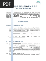 Formato Convenio de Colaboracion Mutua | PDF | Desarrollo profesional | Arbitraje