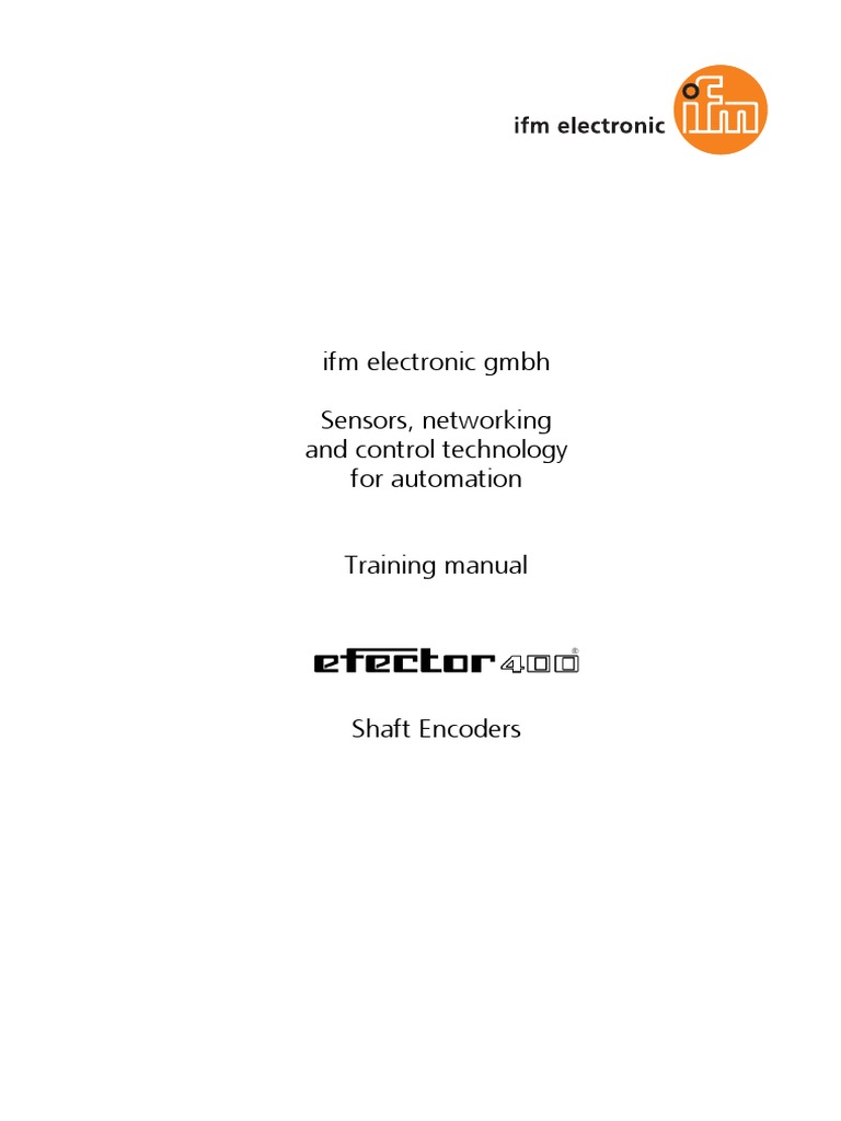Ifm Training Efector 400 PDF | PDF | Signal (Electrical Engineering ...