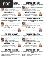 Boletas de Bingo | PDF