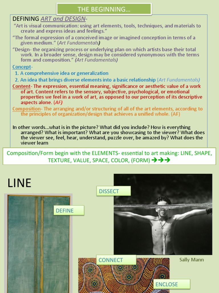 Art and Design - : Defining | PDF | Texture Mapping | Communication Design