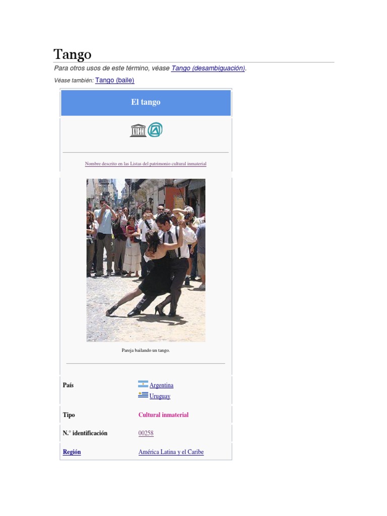 Breve Historia Del Tango | PDF | Musica Tango | Esclavitud