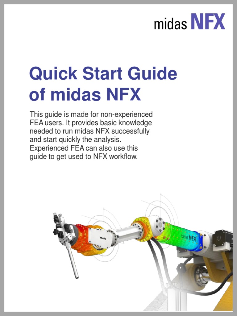 Midas NFX Quick Start Guide | PDF | Finite Element Method | Computer ...