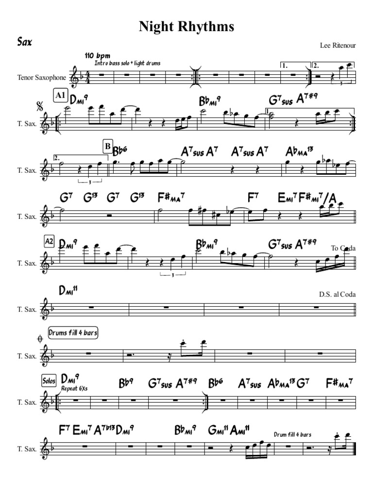 Night Rhythms Sax | PDF