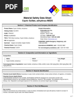 Msds CuSO4.5H2O | PDF | Personal Protective Equipment | Solubility