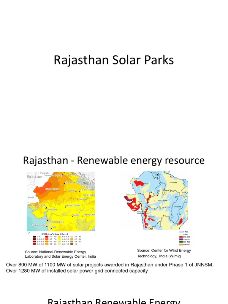 Rajasthan Solar Parks | PDF