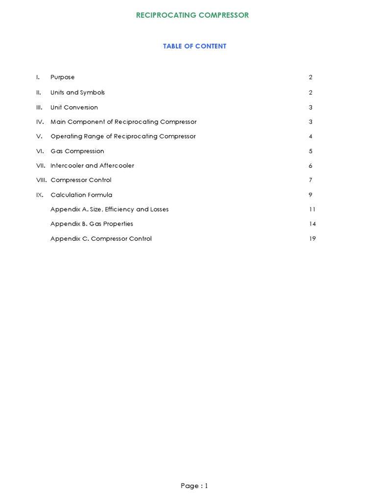 Reciprocating Compressor4 | PDF | Gases | Piston