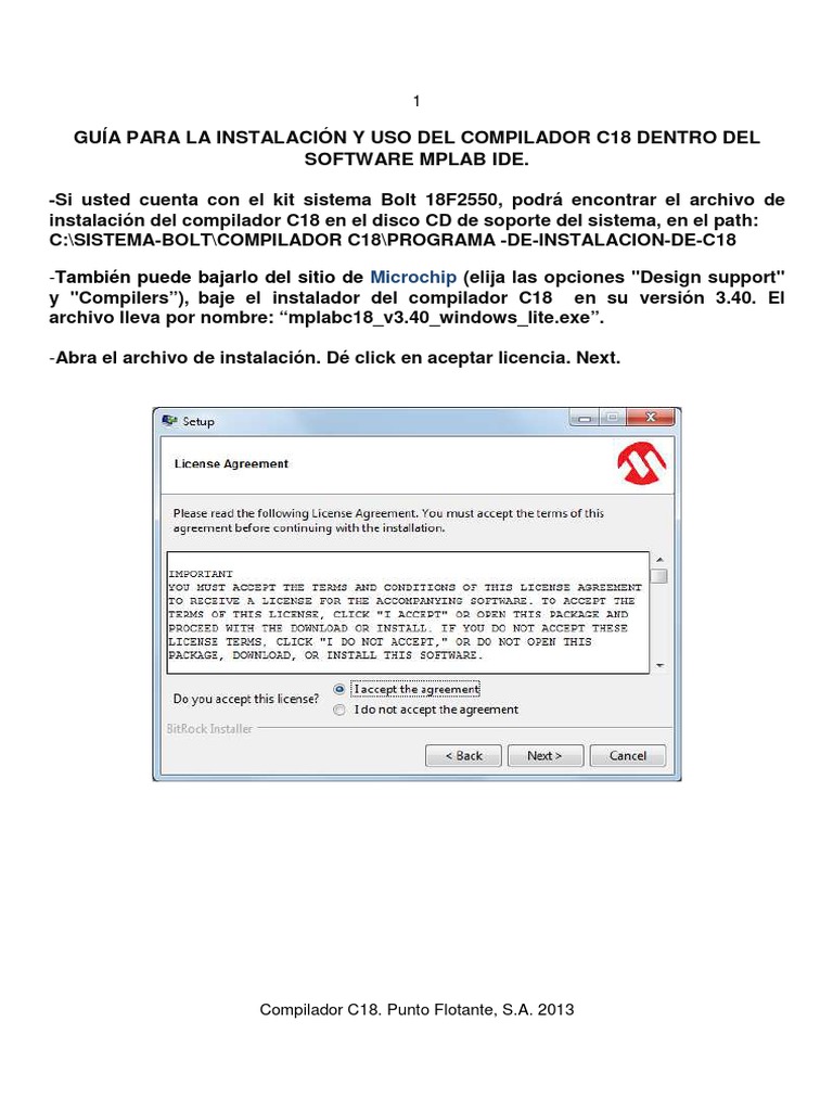 Instalacion y Uso Del Compilador C18 | PDF | Archivo de computadora ...