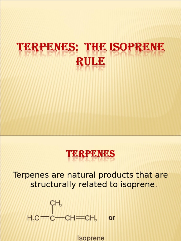 Isoprene Rule | PDF | Organic Chemistry | Chemistry