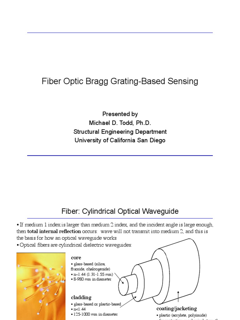 Fiber Bragg Grating Sensing | PDF | Interferometry | Optical Fiber