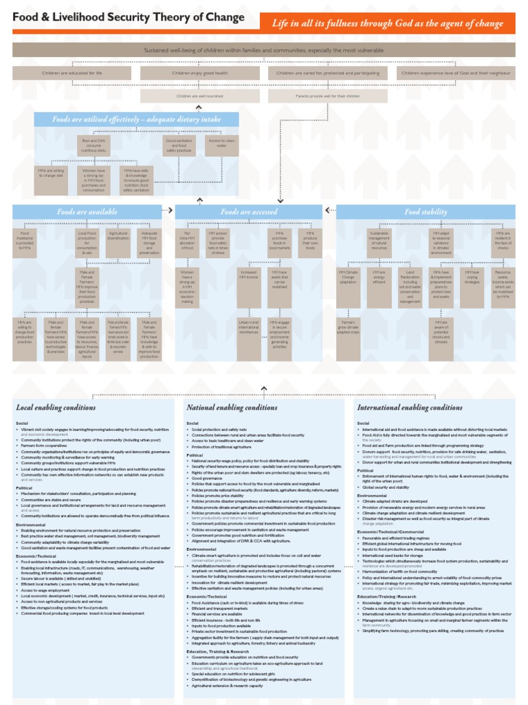 Food and Livelihood Security Theory of Change - 0 | PDF | Agriculture ...